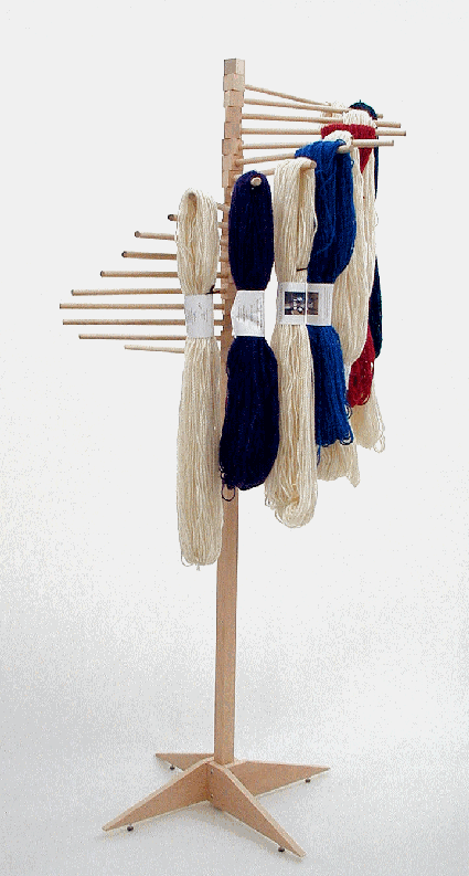 Hardwood Spindle Racks for yarn display & yarn storage, revolving book ...